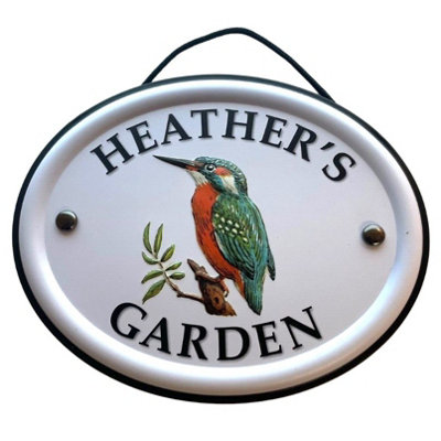 Decorative Bird Garden Sign - Heather's Garden