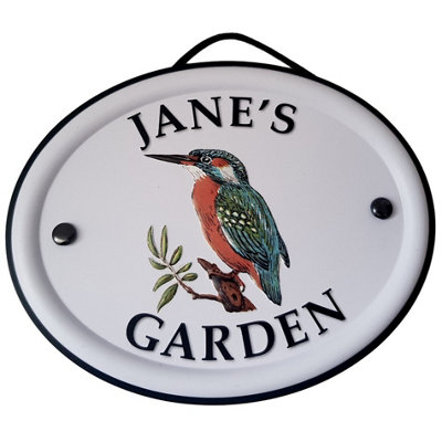 Decorative Bird Garden Sign - Jane's Garden