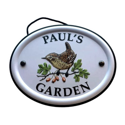 Decorative Bird Garden Sign - Paul's Garden