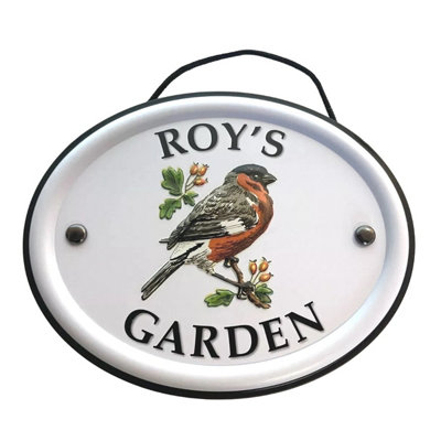 Decorative Bird Garden Sign - Roy's Garden