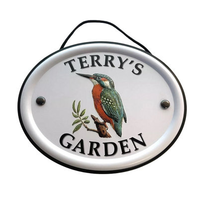 Decorative Bird Garden Sign - Terry's Garden