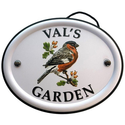 Decorative Bird Garden Sign - Val's Garden