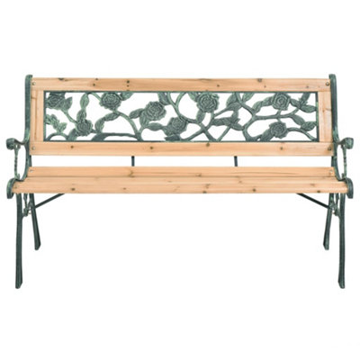 Decorative Garden Bench 122 cm Wood