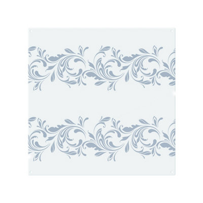 Decorative Swirls And Flowers Splash Back designer style
