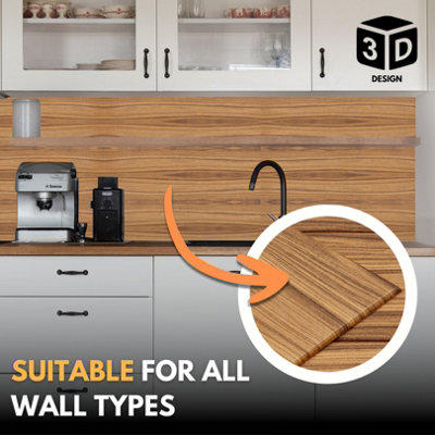Decorative Wall Panels with Wood effect - Polystyrene Ceiling Tiles ...
