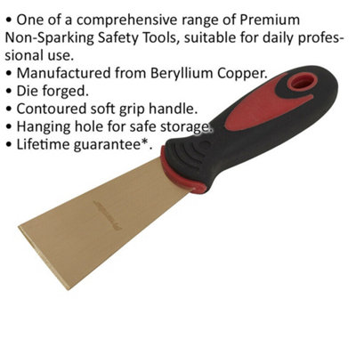 Decorators Scraper - 50 x 200mm - Non-Sparking - Die Forged - Beryllium ...