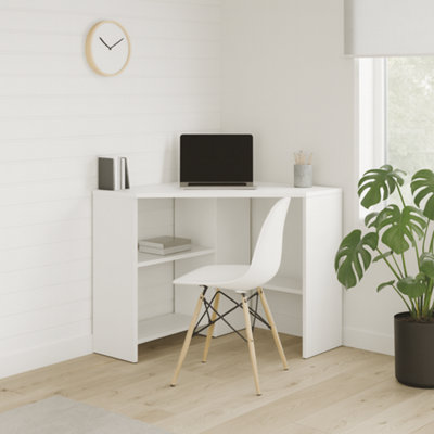 Decorotika Alison Corner Computer Desk White