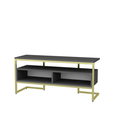Decorotika Carson TV Stand TV Unit for TV's up to 72 inch White
