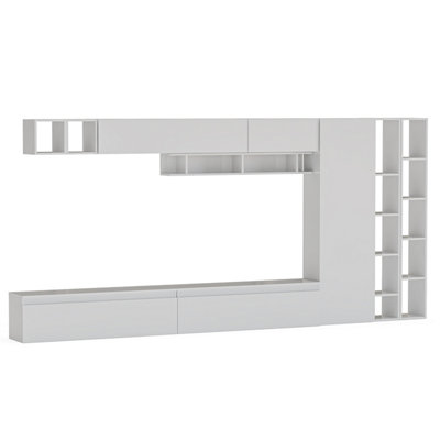 Decorotika Chantilly Moduler Modern TV Unit Wall Mount Customizable ...