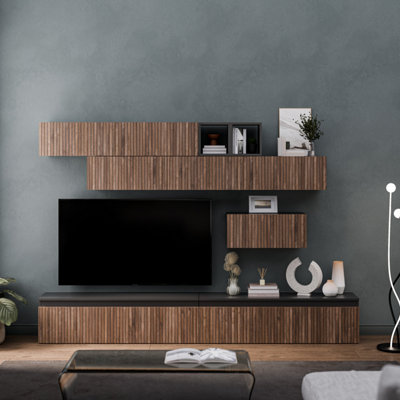 Decorotika Colmar Moduler Modern TV Unit Wall Mount Customizable Layout ...