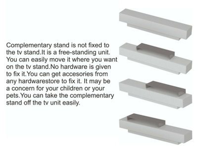 Decorotika Lusi TV Stand TV Unit for TVs up to 80 inch White