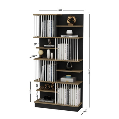 Decorotika Original Design Arya Bookcase, Bookshelf, Shelving Unit for ...