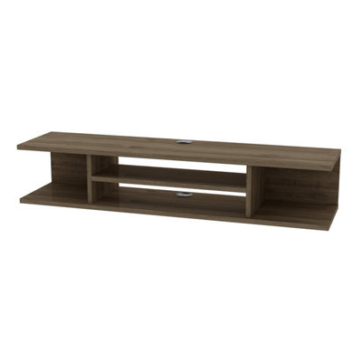 Decorotika Pivot Floating TV Stand TV Unit for TVs up to 50 inch Oak