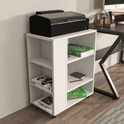 Decorotika - Roza Printer Desk with Shelves for Home and Office | DIY ...