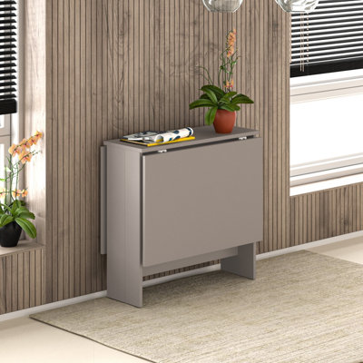 Decortie Artemio Foldable Table Mocha Grey Rectangular Engineered Wood ...