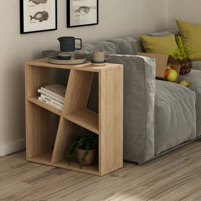 Decortie Bal Modern Side End Table Oak Multipurpose With Creativeness H ...