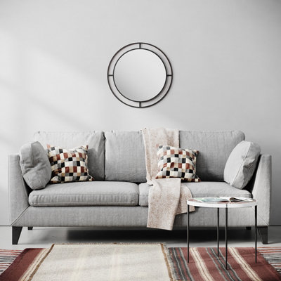 Decortie Bubble Black Wall Mirror Modern Design Durable & Stylish Black ...