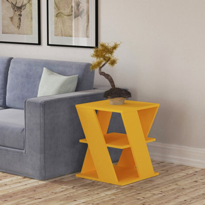 Decortie Cyclo Modern Coffee Table Mustard Multipurpose H 55cm | DIY at B&Q