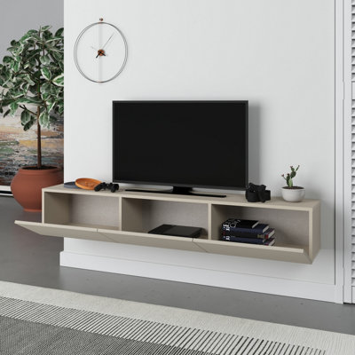 Decortie Francy Modern Wall Mounted TV Unit 55" Multimedia Centre ...