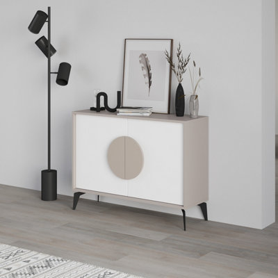 Decortie Gora Sideboard Modern Storage Cabinet with 2 Pull-open Doors ...