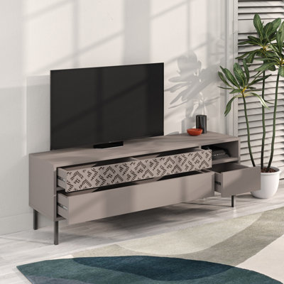 Decortie Heaton Modern Multimedia Unit with Storage TV Cabinet 60 ...