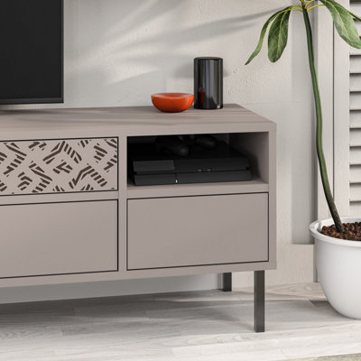 Decortie Heaton Modern Multimedia Unit with Storage TV Cabinet 60 ...