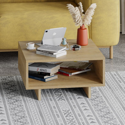 Decortie Hola Modern Coffee Table Oak Multipurpose H 32cm | DIY at B&Q