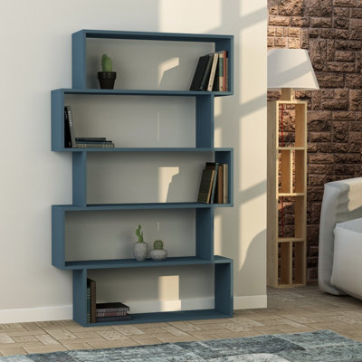 Turquoise bookshelf store