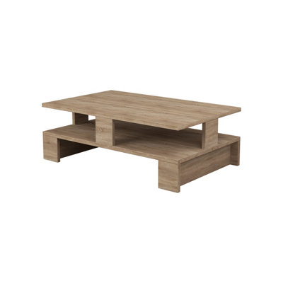 Decortie Mansu Modern Coffee Table Oak Multipurpose H 27.5cm