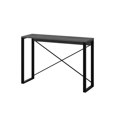 Decortie Modern Archie Console Table Retro Grey 110cm Narrow Entryway ...