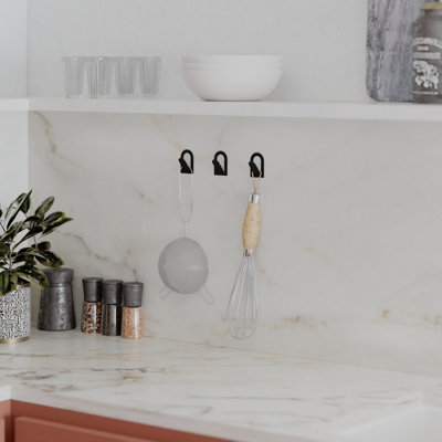 Decortie Modern Astra Unique Metal Triple Hook for Hanging, Set of 3 ...
