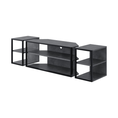 Decortie Modern Echo TV Unit Set for TVs up to 43-Inches w/ 2 Storage ...