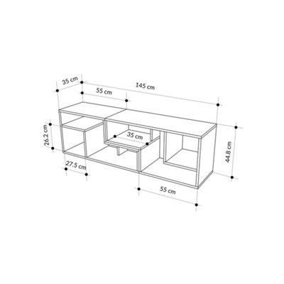 DECORTIE MODERN GLIS CORNER TV UNIT VERSATILE DESIGN FOR TVS UP TO 35 ...