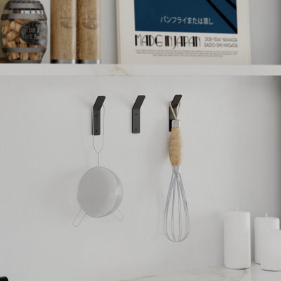 Decortie Modern Hary Unique Metal Triple Hooks for Hanging Set of 3 ...