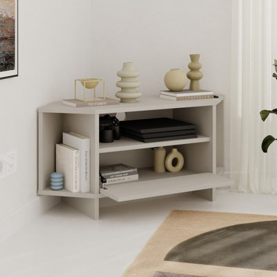 Decortie Modern Viva Corner TV Unit up to 36 Inch TVs Push-to-Open ...