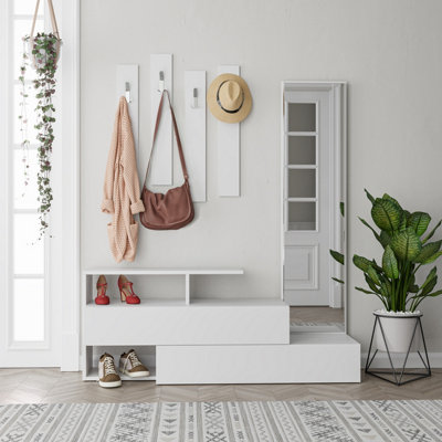 Decortie Ramda Hall Stand White | DIY at B&Q