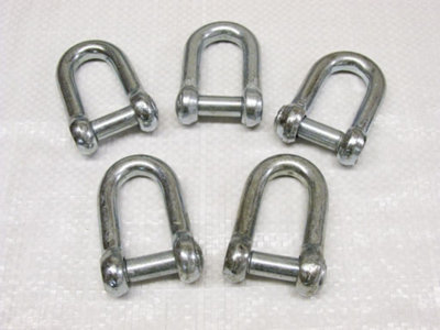 Dee Shackle Countersunk Pin Galvanised 10MM X5 (Commercial Chain ...