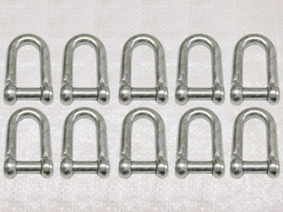 Dee Shackle Countersunk Pin Galvanised 16MM X10 (Commercial Chain ...