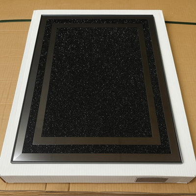 DEENZ Worktop Saver Black Crushed Jewel Crystal Diamante Flat Float ...
