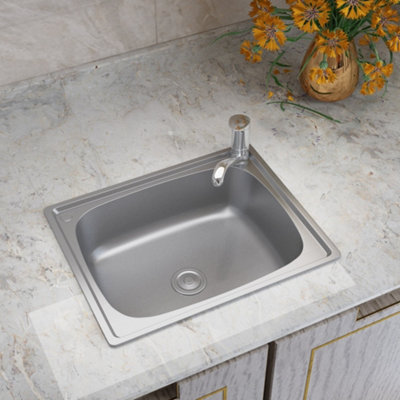 Deep Single Bowl Stainless Steel Catering Inset Kitchen Sink and ...