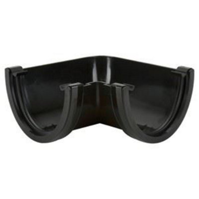 Deep Style Gutter Angle 115mm Black Plastic 90 Degree Home DIY ...