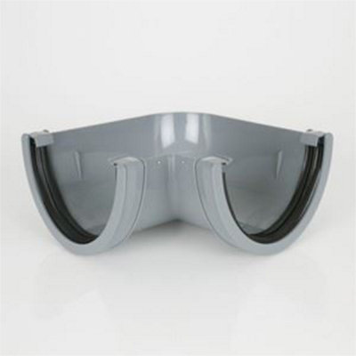 Deep Style Gutter Angle 170mm Grey Plastic 90 Degree Home DIY Guttering ...