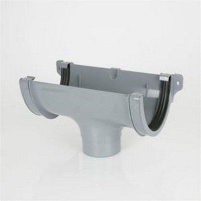 Deep Style Running Outlet 170mm Grey Home DIY Guttering Downpipe ...