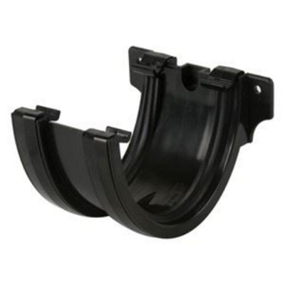 Deep Style Union Bracket 115mm Black Home DIY Guttering Downpipe ...