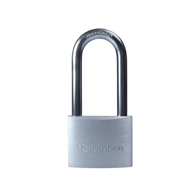 Defender Aluminium Padlock Multi Colour (Long Shackle 40mm)