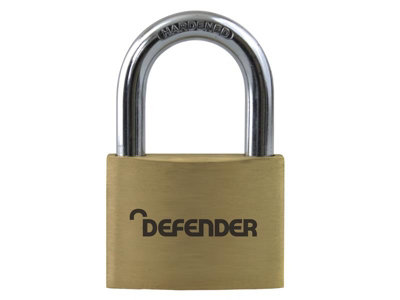 DEFENDER DFBP5 KA1 Brass Padlock 50mm Keyed Alike DEFBP5KA | DIY at B&Q