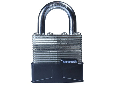 DEFENDER - Laminated Padlock 40mm Keyed Alike | DIY at B&Q
