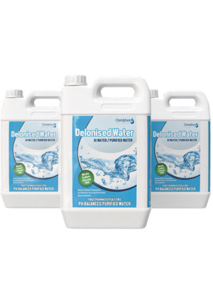 DEION - DEIONIZED WATER / DI WATER 4 X 5 LITRES