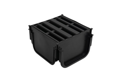 Dek-Drain Channel Corner Quad With Plastic Grate