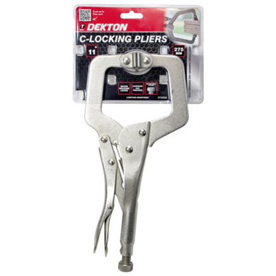 DEKTON 11" INCH C LOCKING PLIER QUICK RELEASE LEVER ADJUSTABLE SCREW 275MM